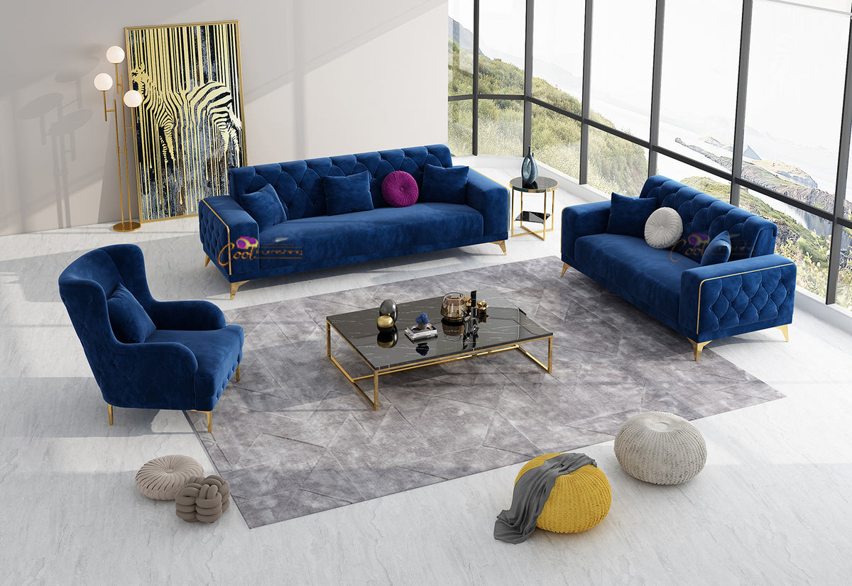 CF-022 Fabric Sofa Set | Custom Color 3+2+1 | Add Seats Option – Cool ...