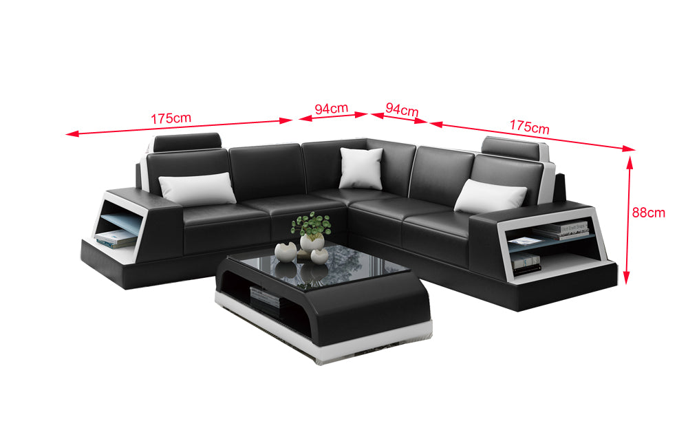 L-Shaped Lounge Suite | 2+Corner+2 Seater | Cool Furnishings NZ