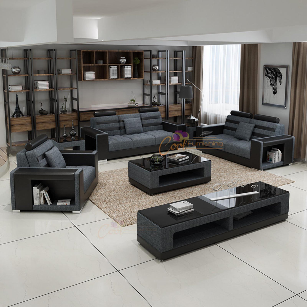 Tech 3+2+1 Sofa NZ | CF-018 Smart Lounge | Cool Furnishings – Cool ...